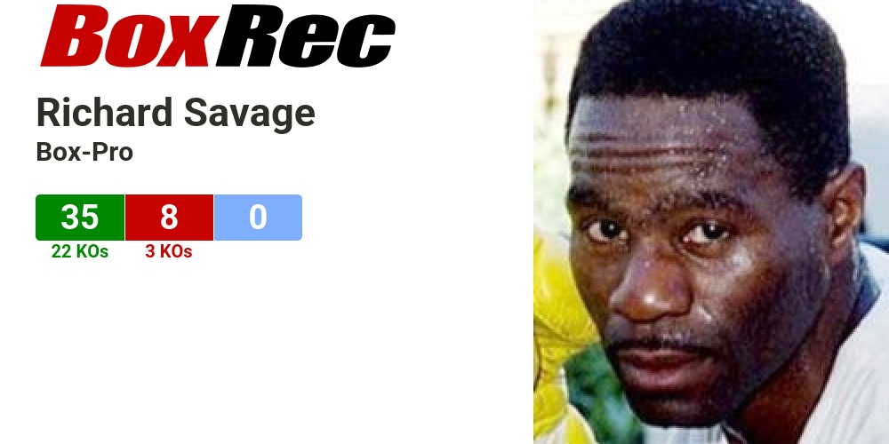 BoxRec: Richard Savage