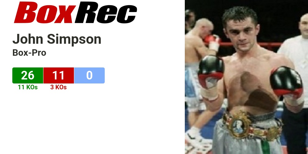 BoxRec: John Simpson