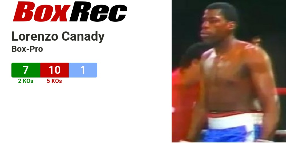 BoxRec: Lorenzo Canady