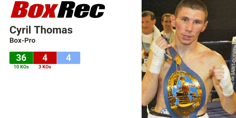 BoxRec: Cyril Thomas