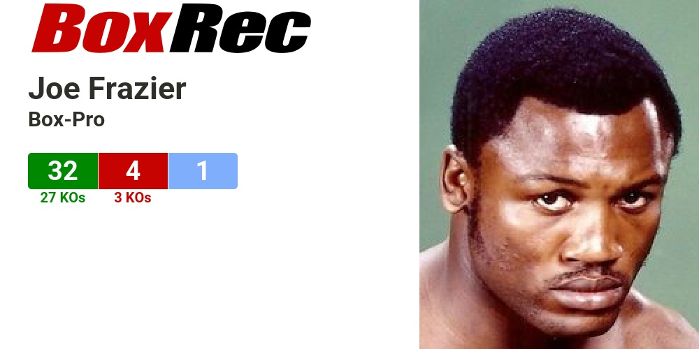 BoxRec: Joe Frazier
