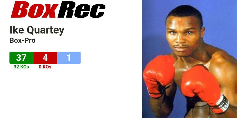 BoxRec: Ike Quartey