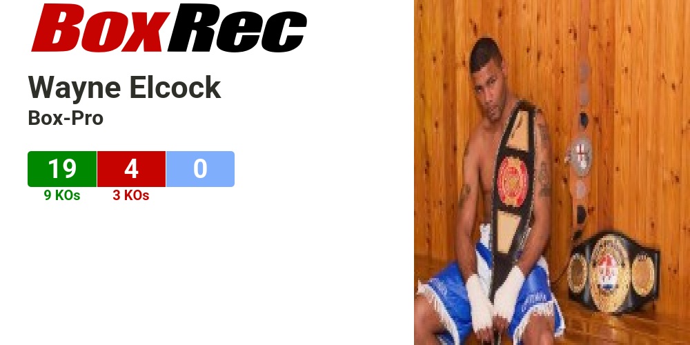 BoxRec: Wayne Elcock