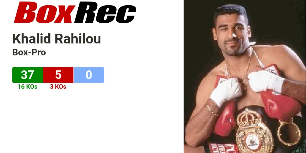 BoxRec: Khalid Rahilou