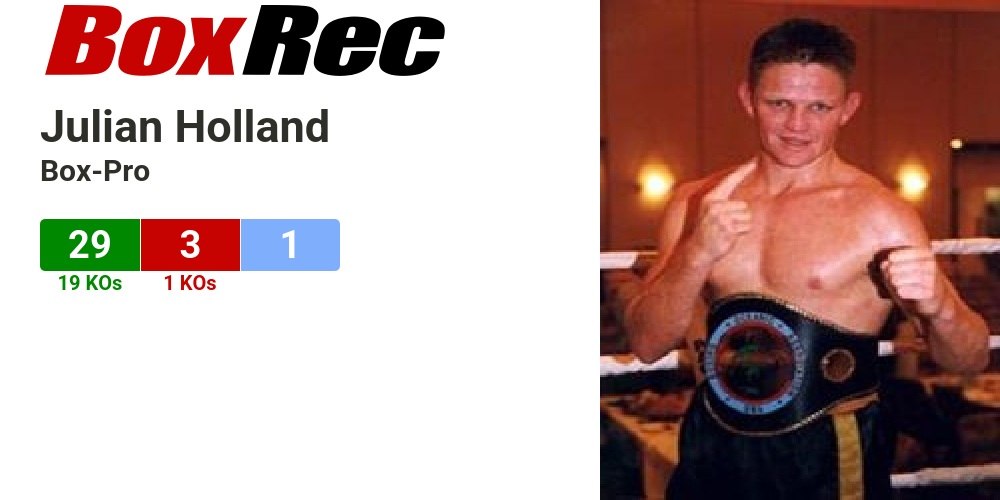 BoxRec: Julian Holland