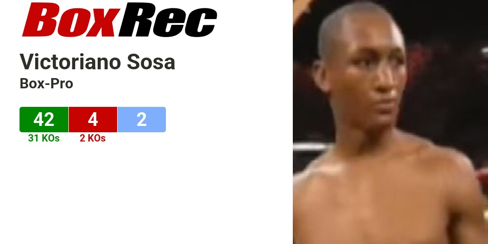 BoxRec: Victoriano Sosa