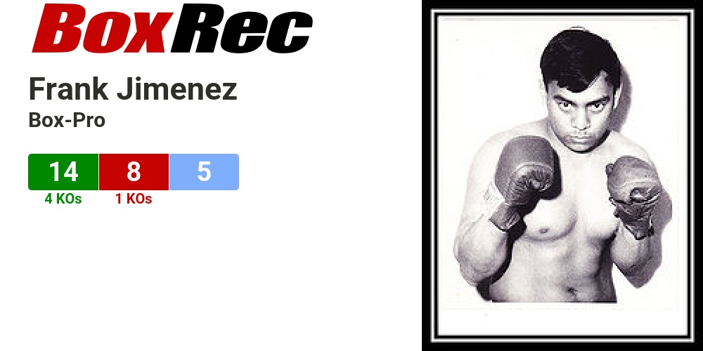 BoxRec: Frank Jimenez