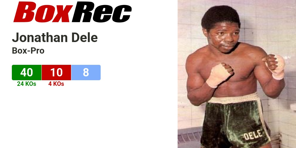 BoxRec: Jonathan Dele