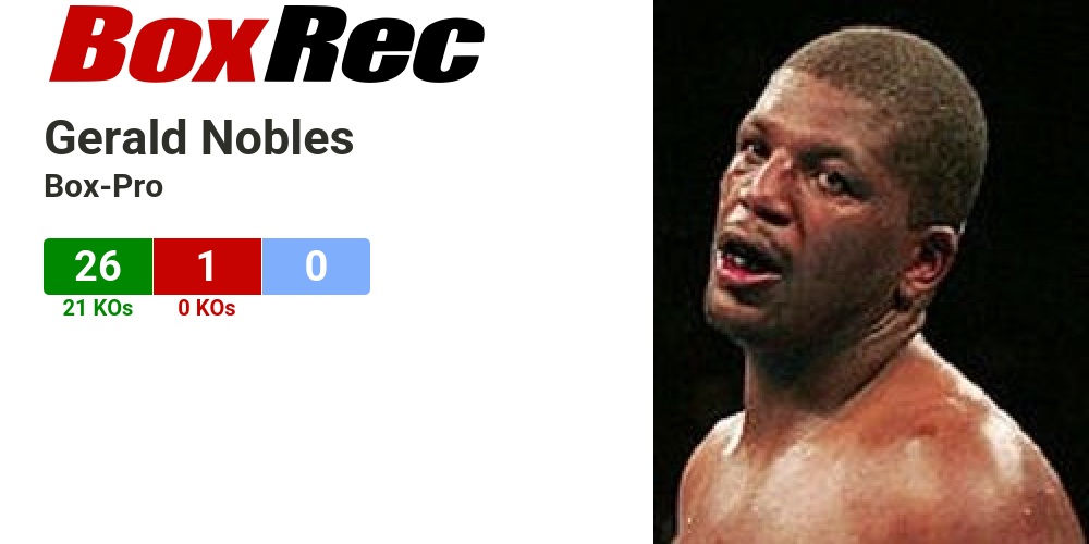 BoxRec: Gerald Nobles