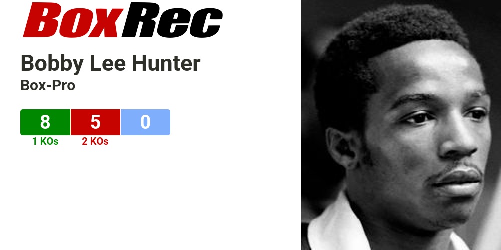 BoxRec: Bobby Lee Hunter