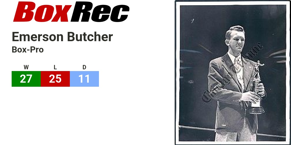BoxRec: Emerson Butcher