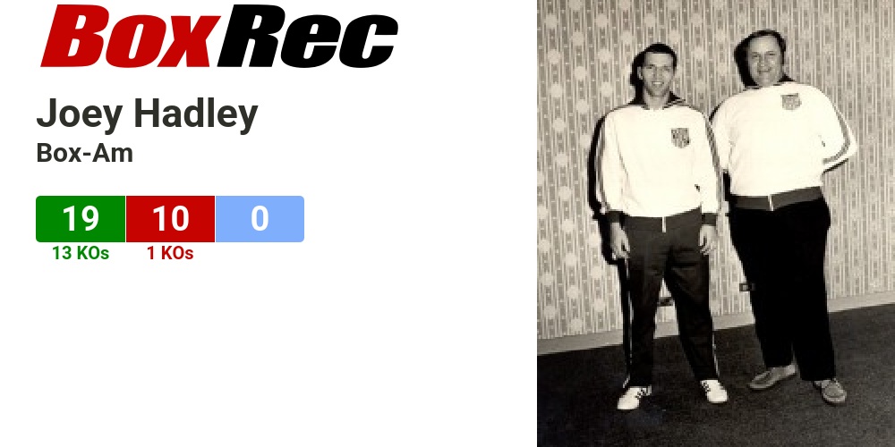 BoxRec: Joey Hadley