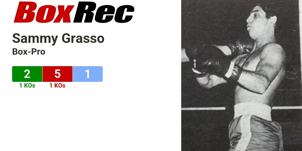 BoxRec: Sammy Grasso