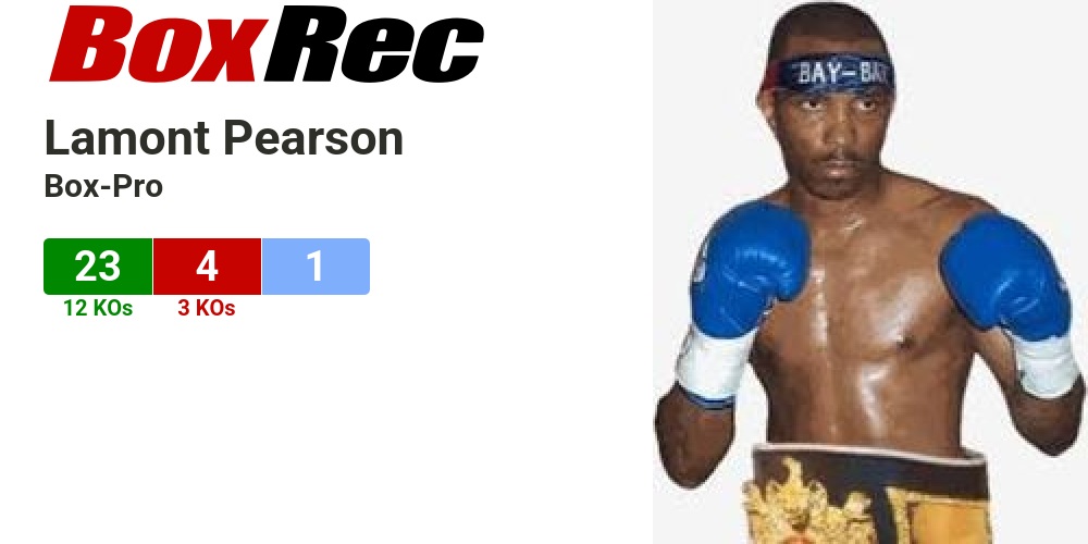 BoxRec: Lamont Pearson