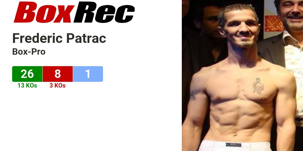 BoxRec: Frederic Patrac