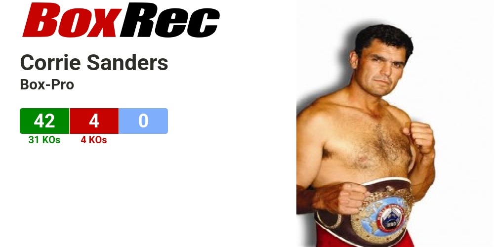 BoxRec: Corrie Sanders