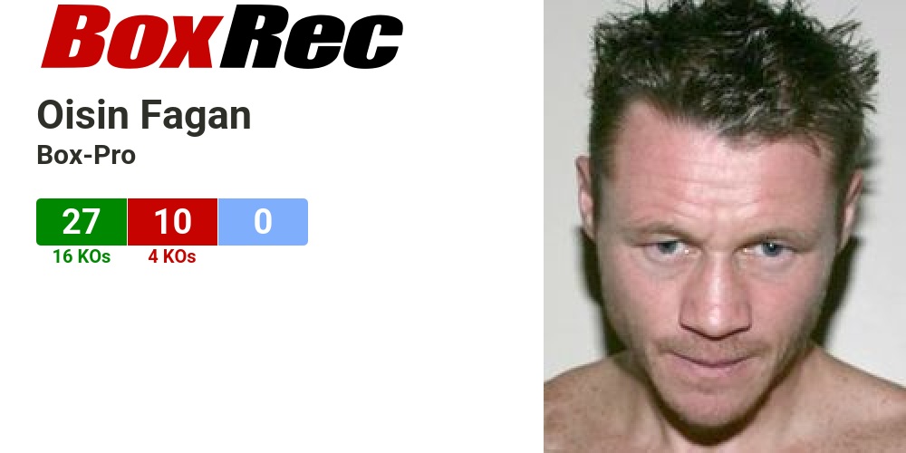 BoxRec: Oisin Fagan