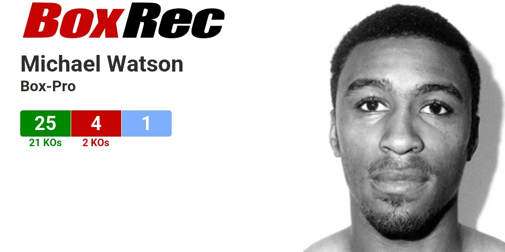 BoxRec: Michael Watson