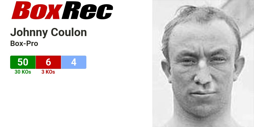 BoxRec: Johnny Coulon