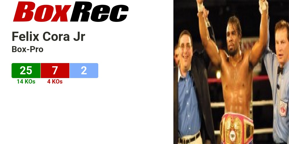 BoxRec: Felix Cora Jr