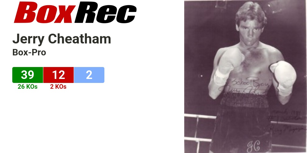 BoxRec: Jerry Cheatham