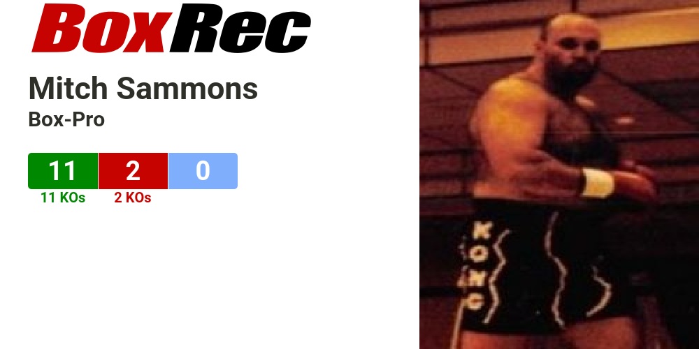BoxRec: Mitch Sammons