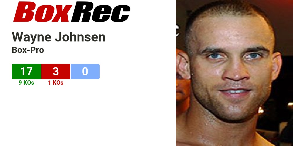 BoxRec: Wayne Johnsen