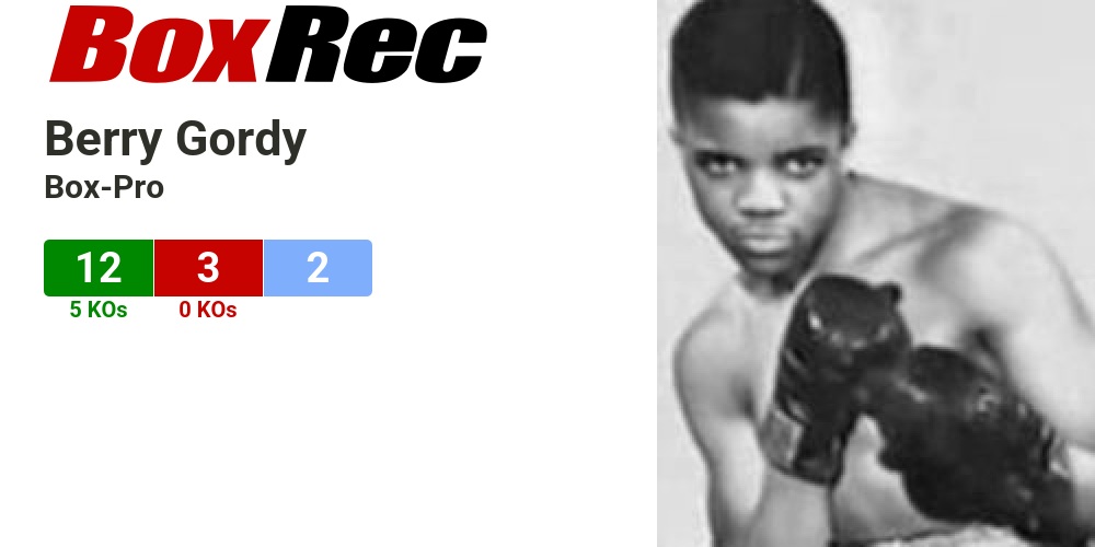 BoxRec: Berry Gordy
