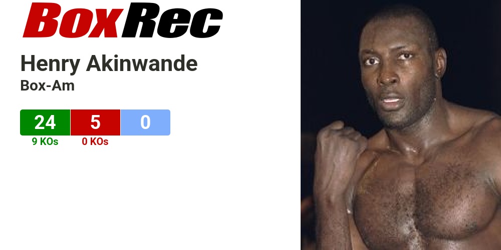 BoxRec: Henry Akinwande