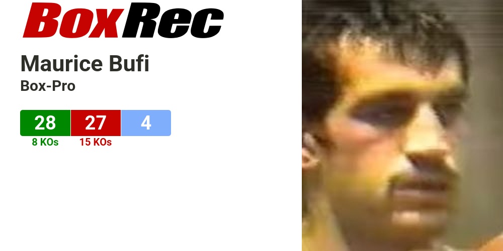 BoxRec: Maurice Bufi