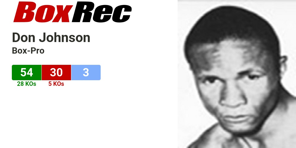 BoxRec: Don Johnson
