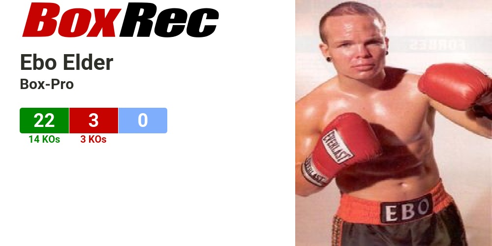 BoxRec: Ebo Elder