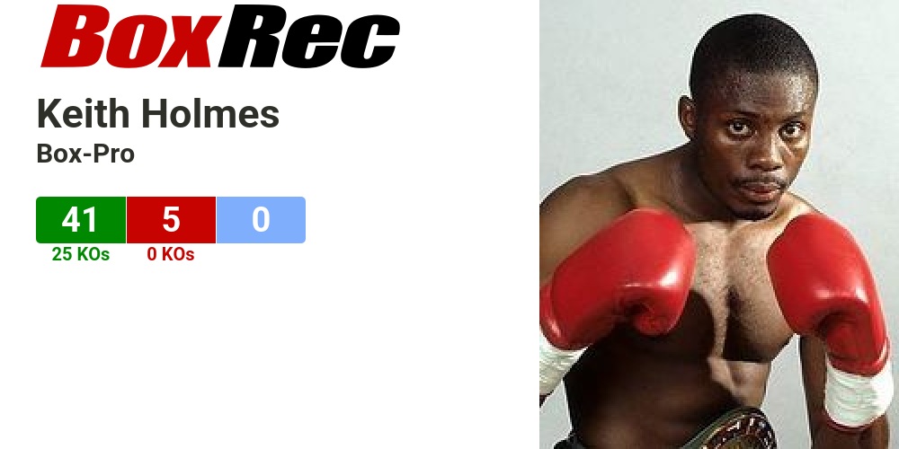 BoxRec: Keith Holmes