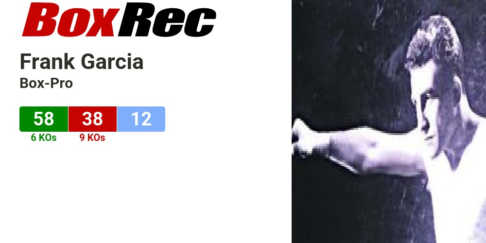 BoxRec: Frank Garcia