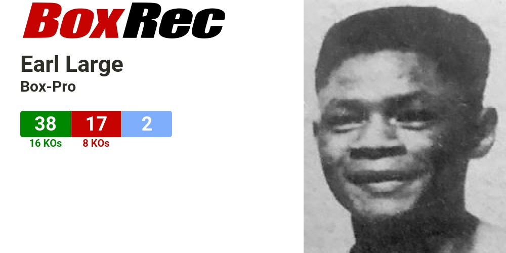 BoxRec: Earl Large