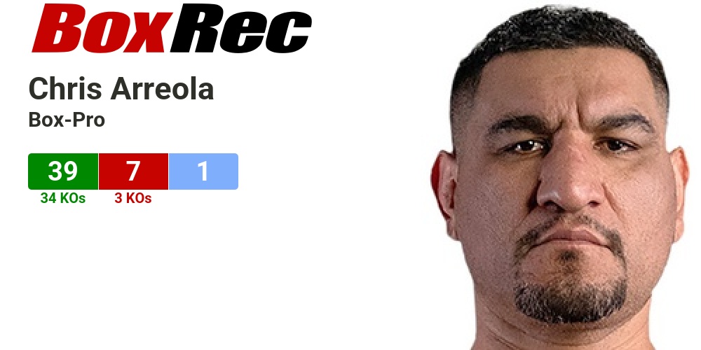 BoxRec: Chris Arreola