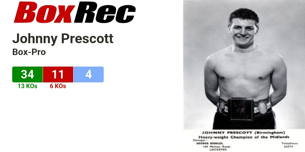 BoxRec: Johnny Prescott