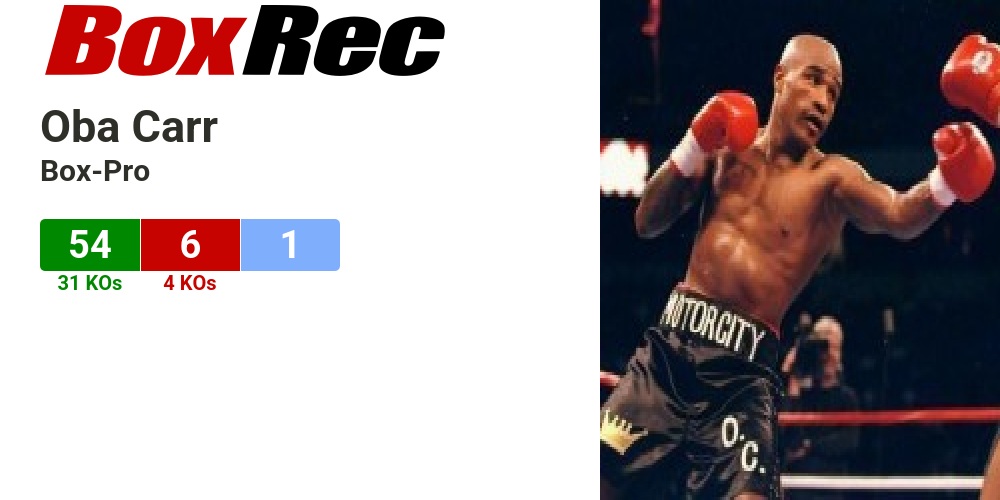 BoxRec: Oba Carr