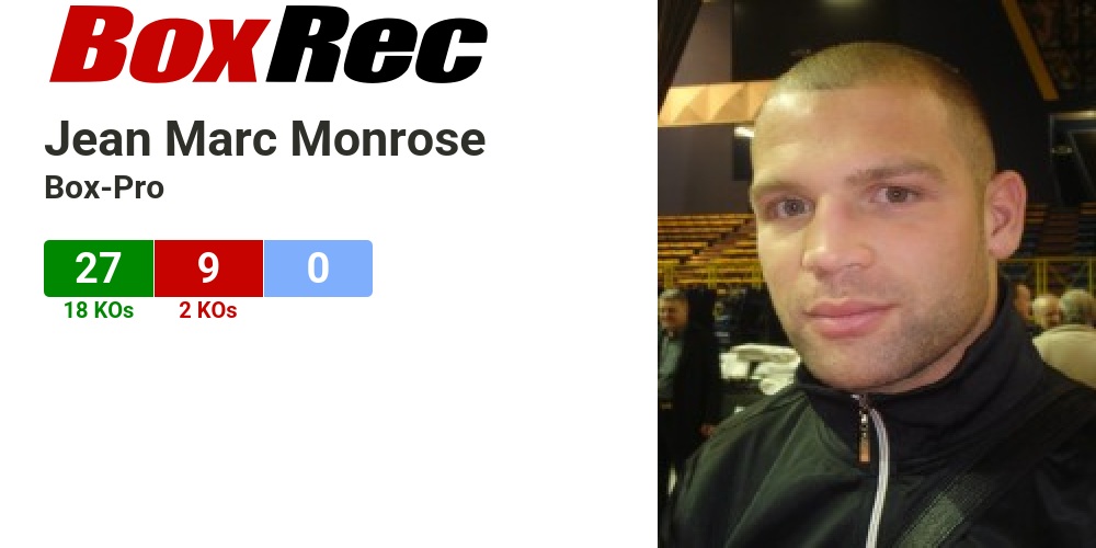 BoxRec: Jean Marc Monrose