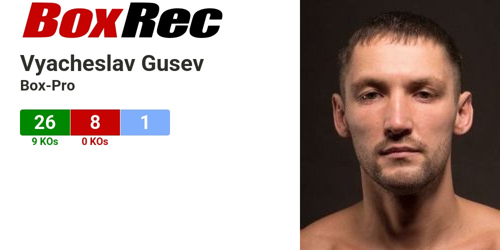 BoxRec: Vyacheslav Gusev