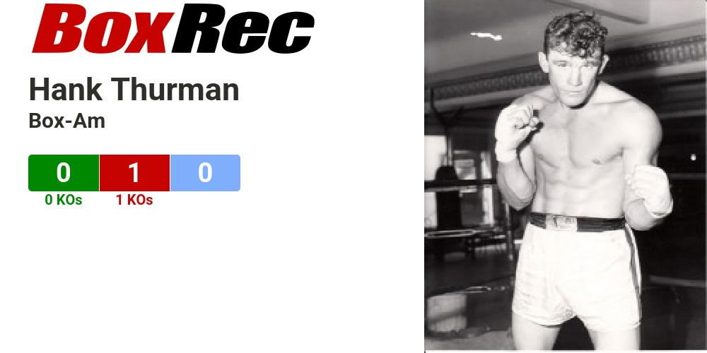 BoxRec: Hank Thurman