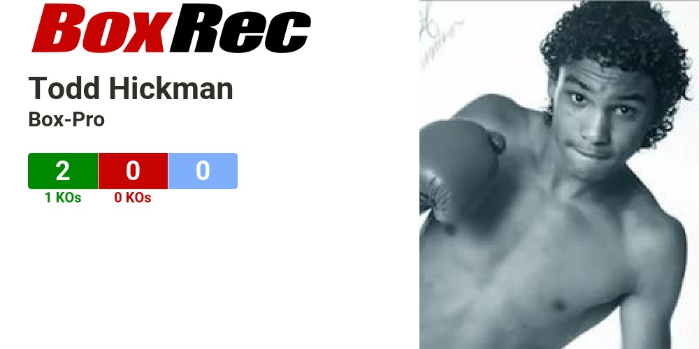 BoxRec: Todd Hickman