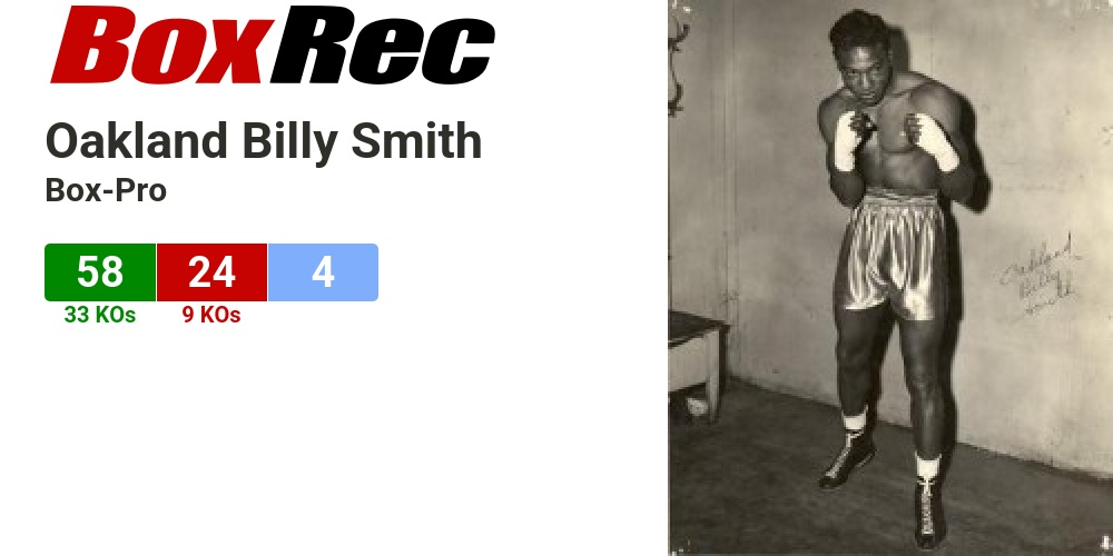 BoxRec: Oakland Billy Smith