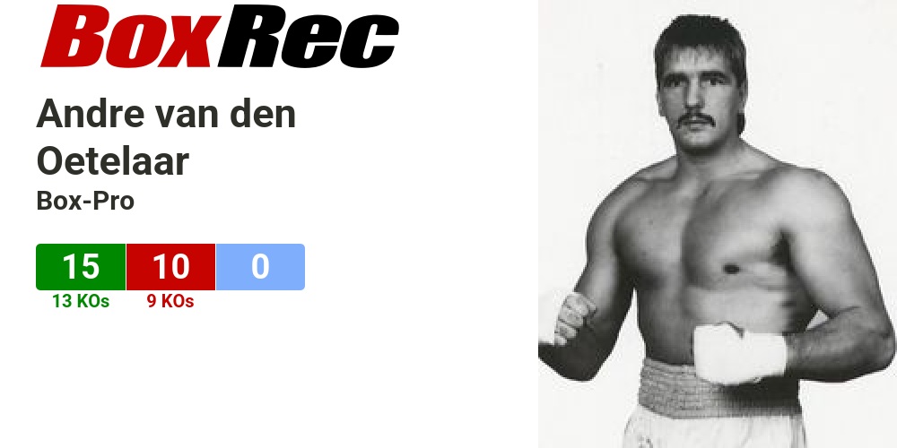 BoxRec: Andre van den Oetelaar