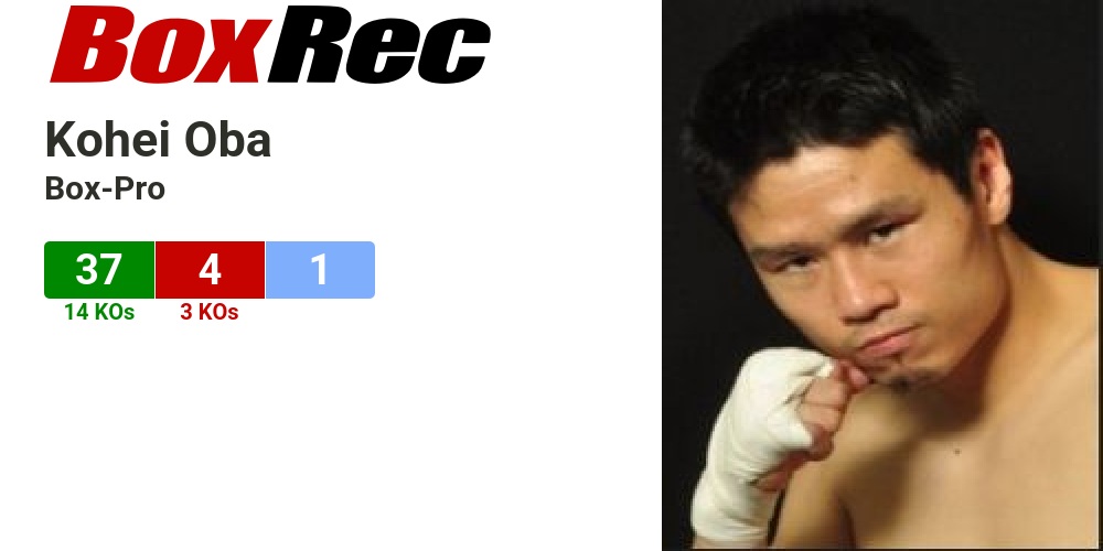 BoxRec: Kohei Oba