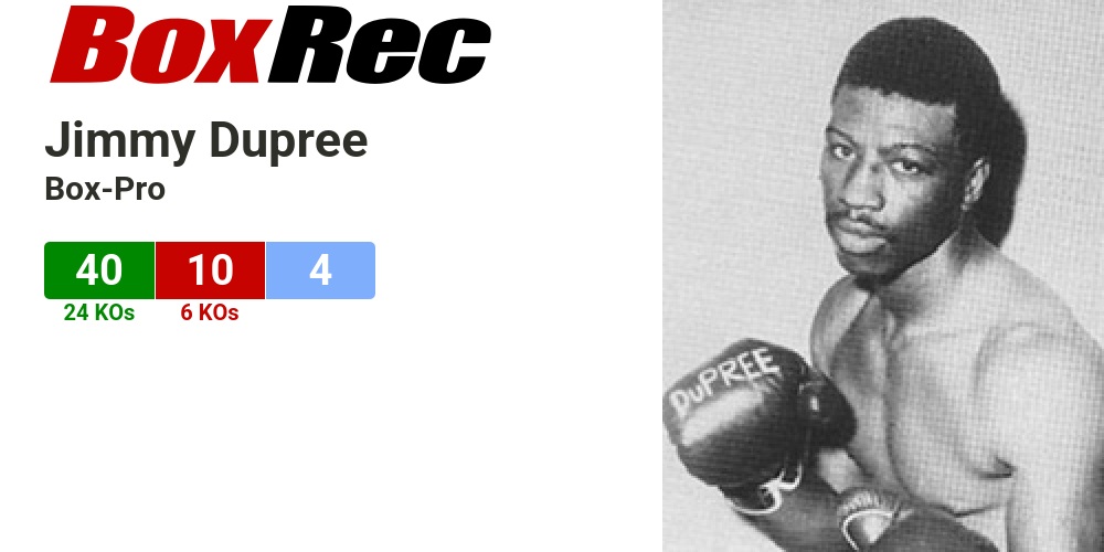 BoxRec: Jimmy Dupree