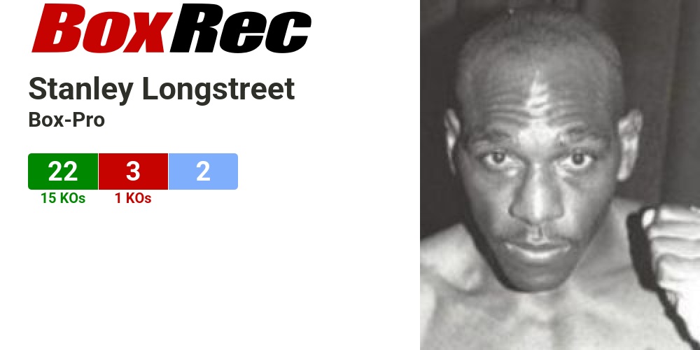 BoxRec: Stanley Longstreet