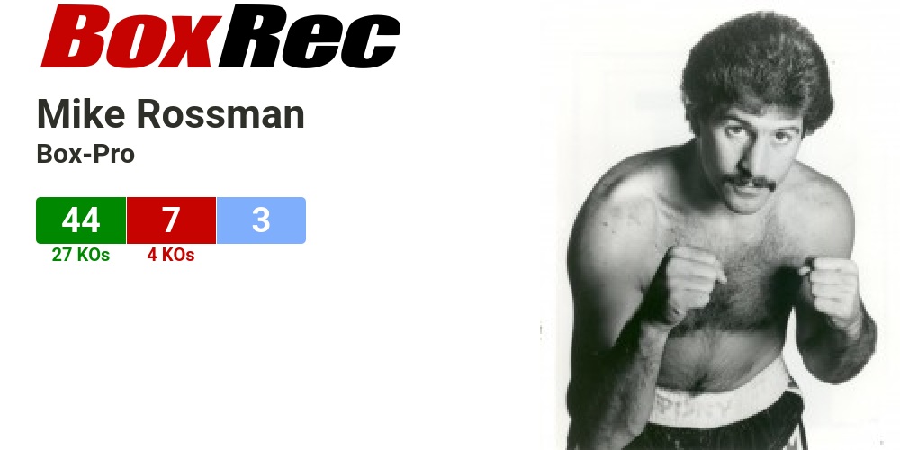 BoxRec: Mike Rossman