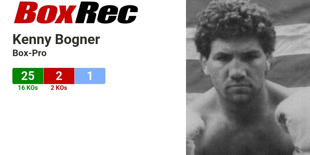 BoxRec: Kenny Bogner