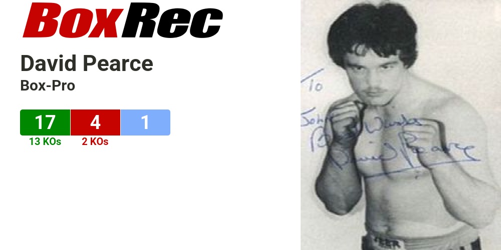 BoxRec: David Pearce